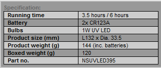 VISION 395 (UVLED 395) - UV LED Torch - CLEARANCE ITEM – Advanced NDT